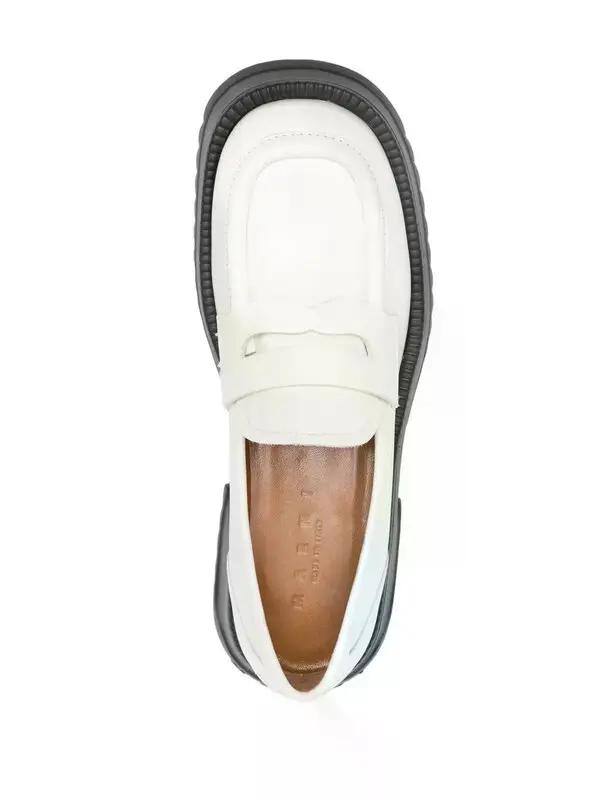 Marni Two-tone Leather Loafers