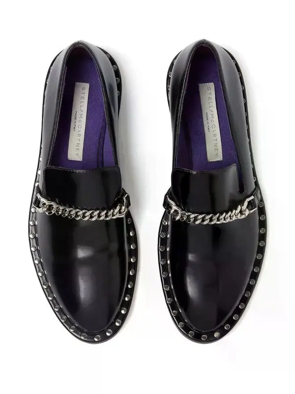 Stella McCartney Falabella Chain-link Loafers