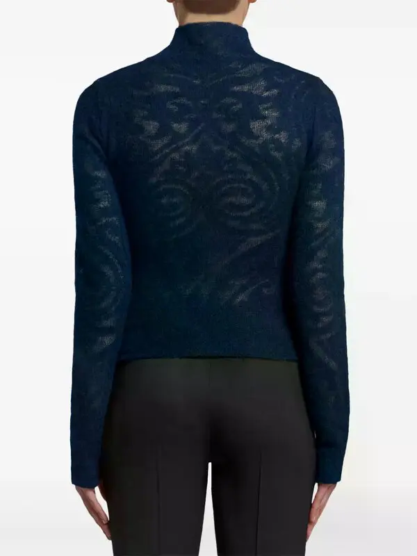 Etro Roll Neck Jacquard Sweater