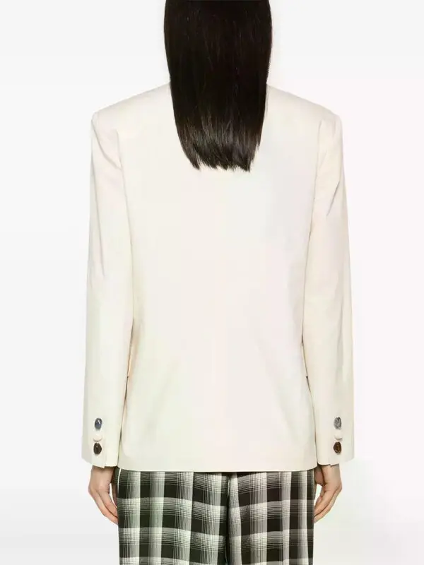 MSGM Single-breasted Blazer - Neutrals