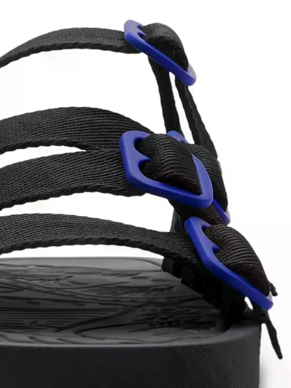 Burberry Nylon Strap Sandals With Buckle Fastening
