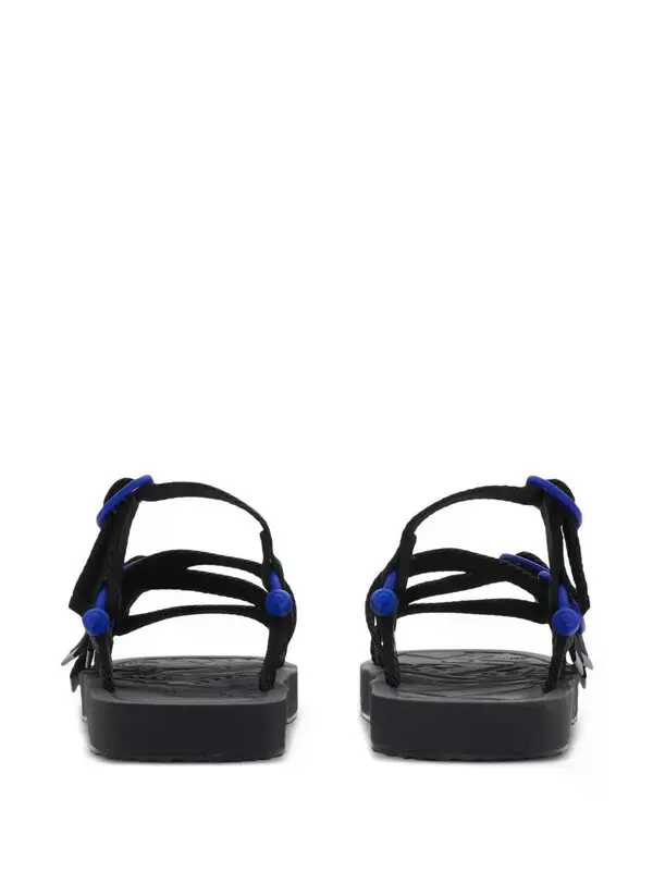 Burberry Nylon Strap Sandals With Buckle Fastening