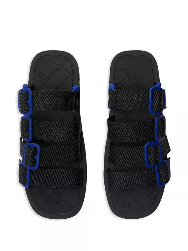Burberry Nylon Strap Sandals With Buckle Fastening
