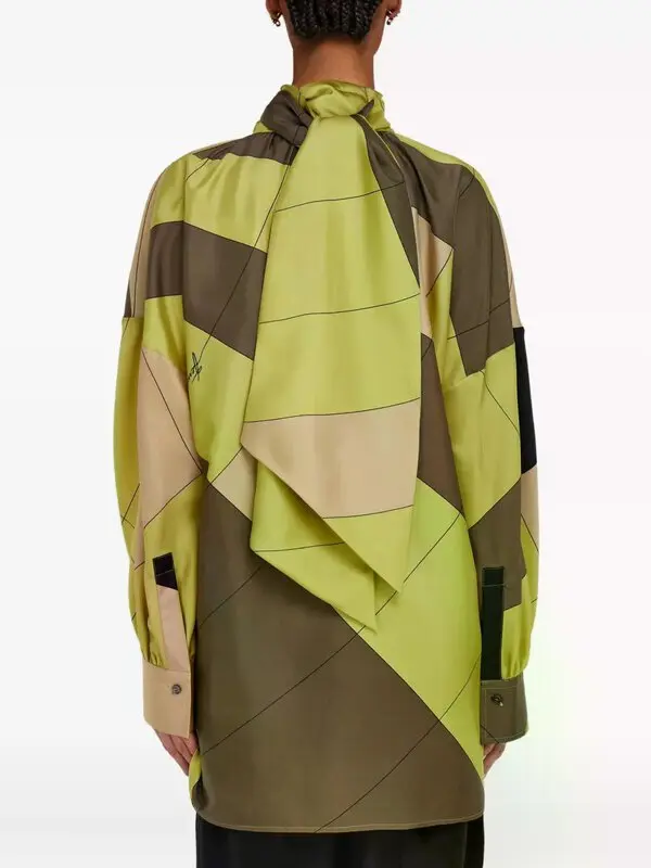 FERRAGAMO Sash-detail Silk Shirt
