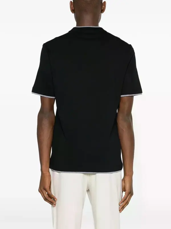 Brunello Cucinelli Layered-effect T-shirt - Black