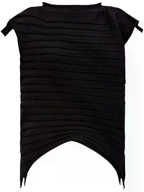 Issey Miyake Asymmetrical Stripe Top