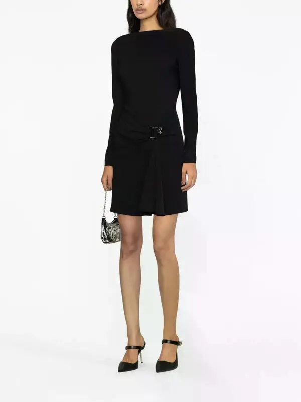 Dsquared2 Logo-plaque Draped Dress