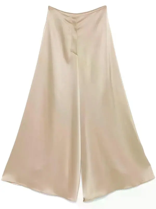 Nanushka Satin Palazzo Trousers - Neutrals