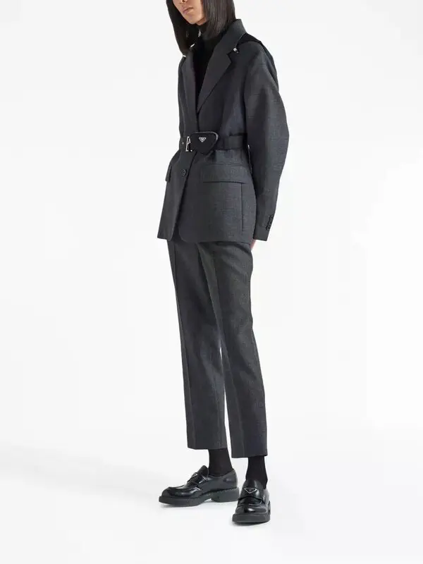 Prada Wool Trousers With Zip Pockets