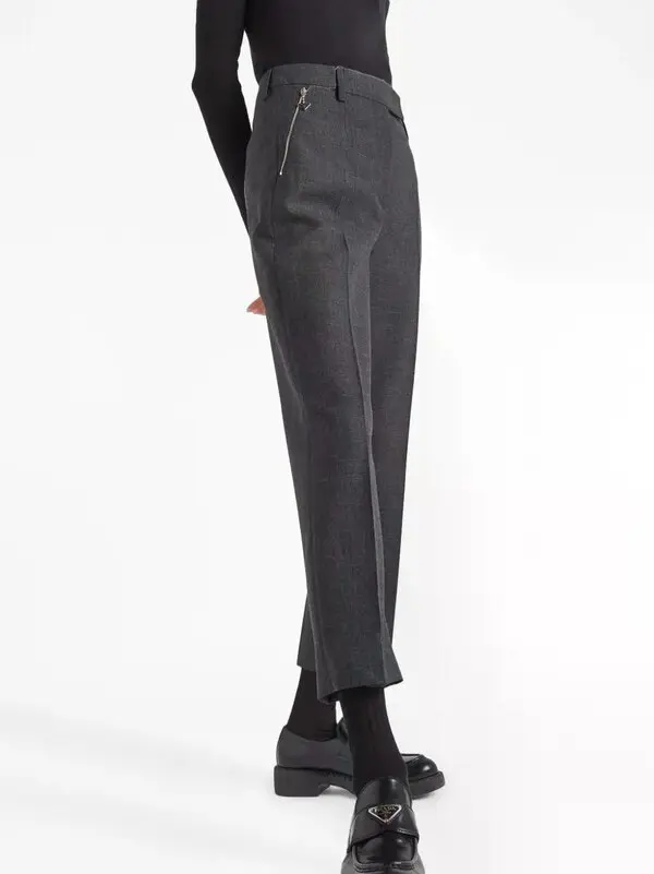 Prada Wool Trousers With Zip Pockets