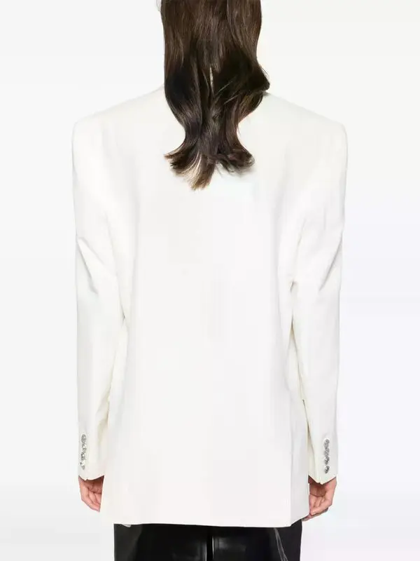 MUGLER Double-breasted Twill Blazer