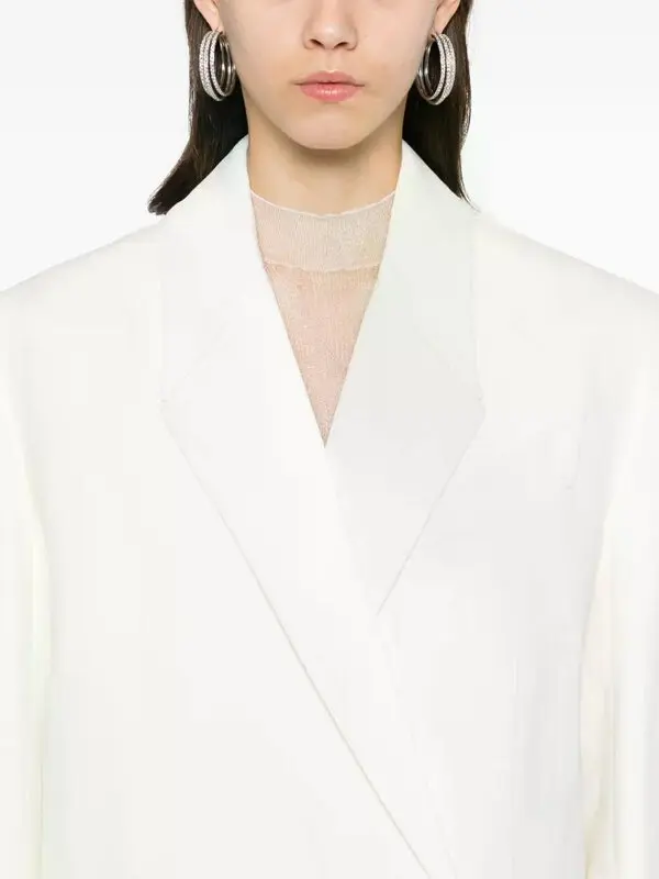 MUGLER Double-breasted Twill Blazer