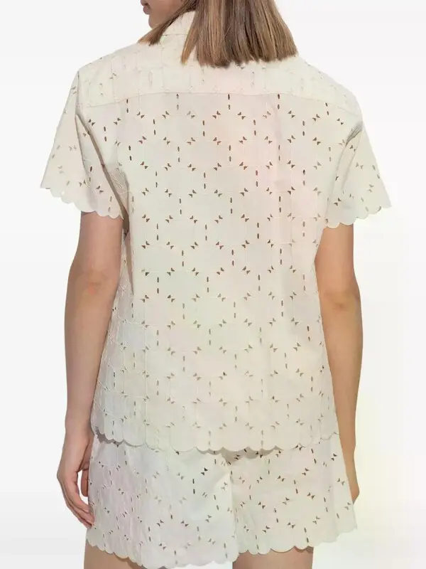 Moncler Broderie-anglaise Shirt - White