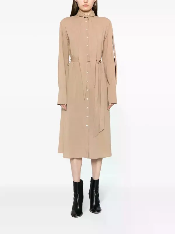 PETER DO Belted Button-down Dress