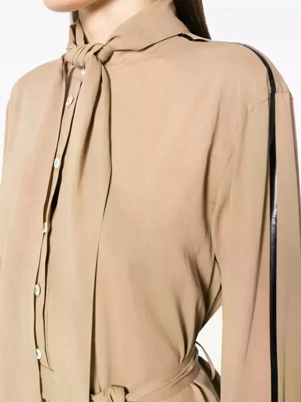 PETER DO Belted Button-down Dress