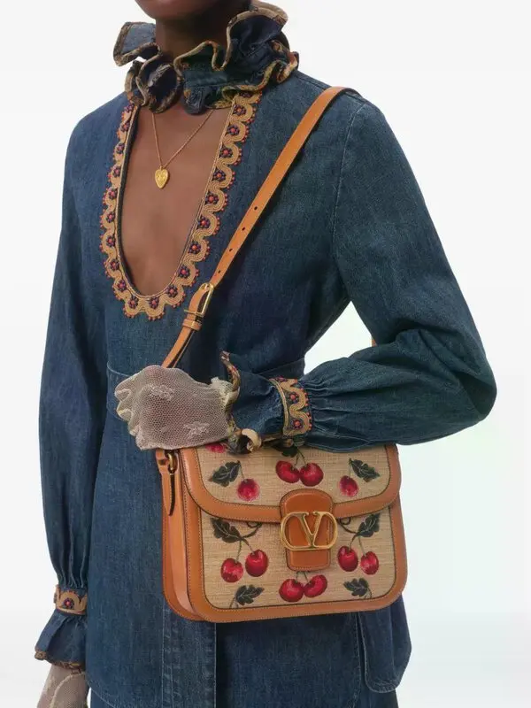 Valentino Garavani Embroidered Chambray Blouse