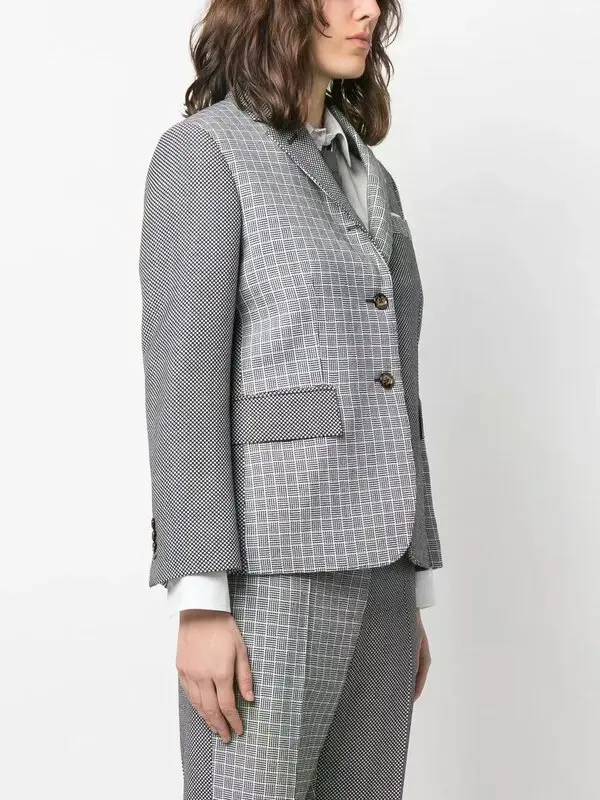 Thom Browne Mix-print Single-breasted Blazer