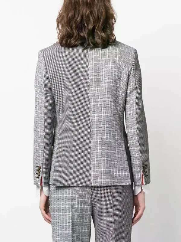 Thom Browne Mix-print Single-breasted Blazer
