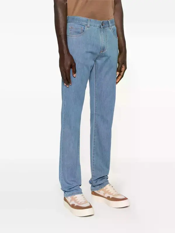 Canali Mid-rise Slim-fit Jeans