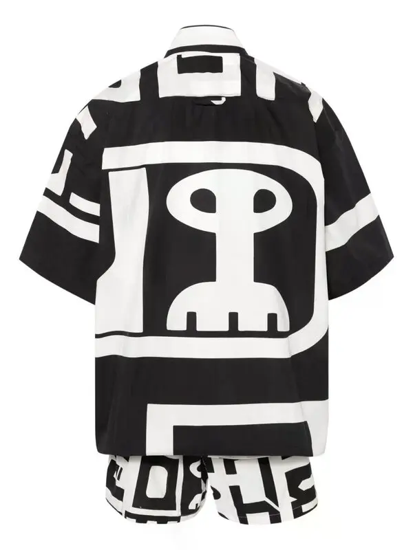 WALTER VAN BEIRENDONCK Shirt Combi Shorts Playsuit