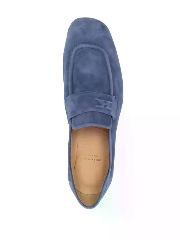 Kiton Square-toe Suede Loafers