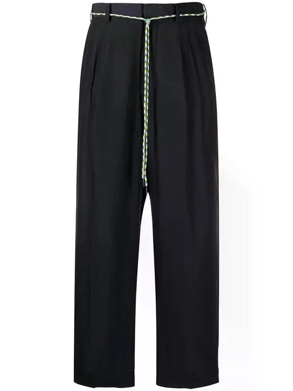 Viktor & Rolf Navy Cord-belt Trousers