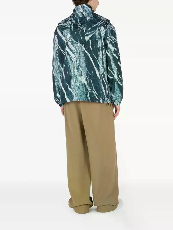 Roberto Cavalli Marble-print Bomber Jacket