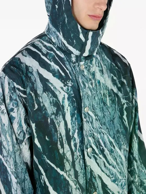 Roberto Cavalli Marble-print Bomber Jacket