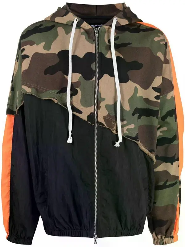 GOD'S MASTERFUL CHILDREN Panelled Hooded Jacket - Black