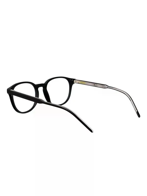 Giorgio Armani Round-frame Glasses - Black
