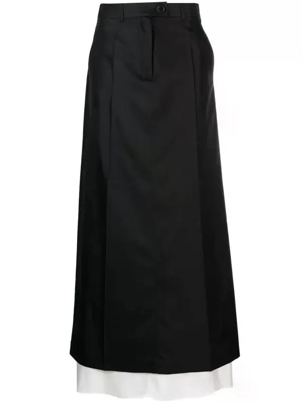 PETER DO Double-layer A-line Maxi Skirt