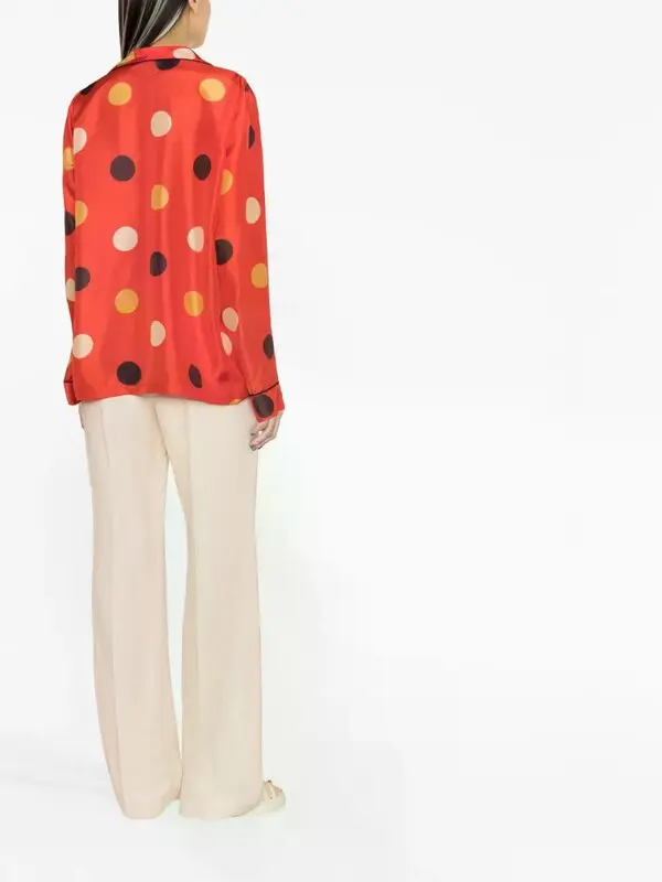 Aspesi Dot-print Silk Shirt