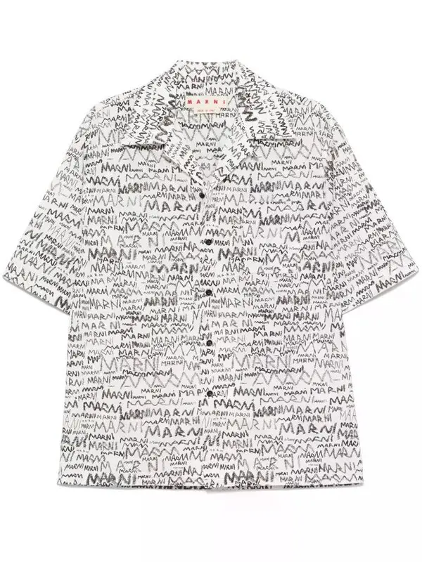 Marni Pencil Logo-print Shirt