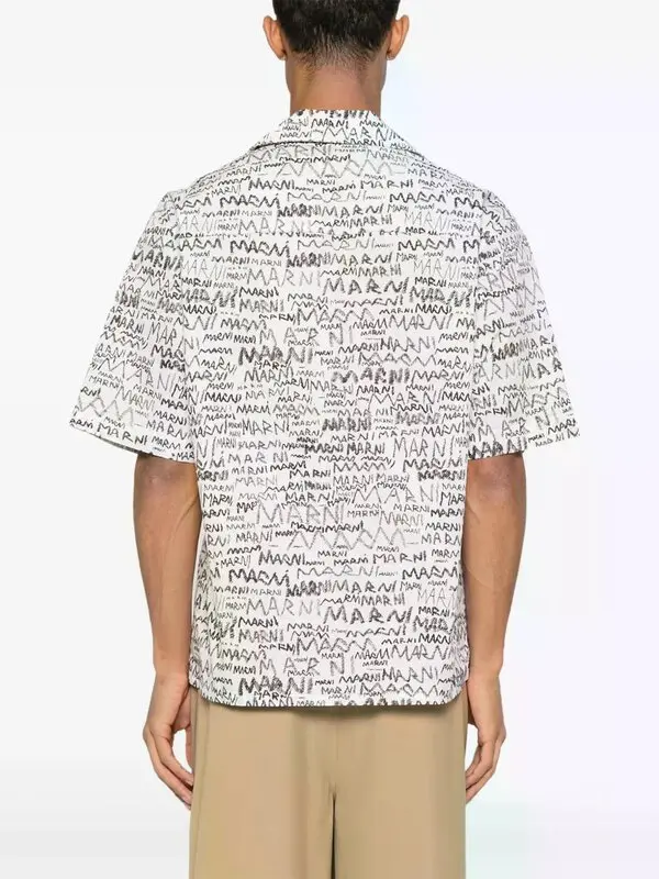 Marni Pencil Logo-print Shirt