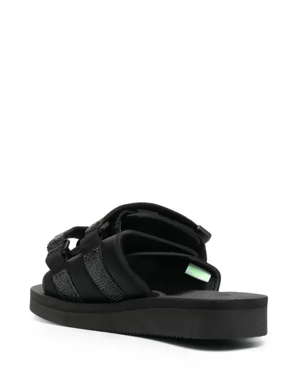 Blumarine Logo-patch Touch-strap Slides