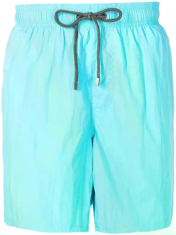 AMIR SLAMA Elasticated Drawstring Swim Shorts - Blue