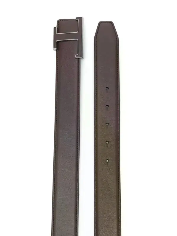 TOD'S Logo Buckle Leather Belt