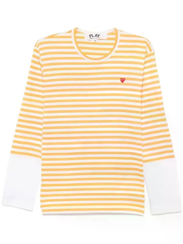 Play Comme Des Garcon Mini Heart-patch T-shirt