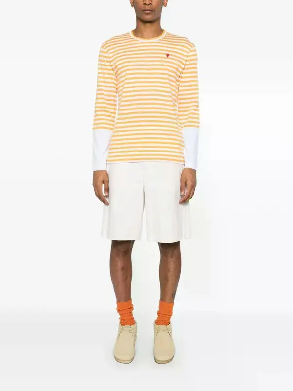 Play Comme Des Garcon Mini Heart-patch T-shirt