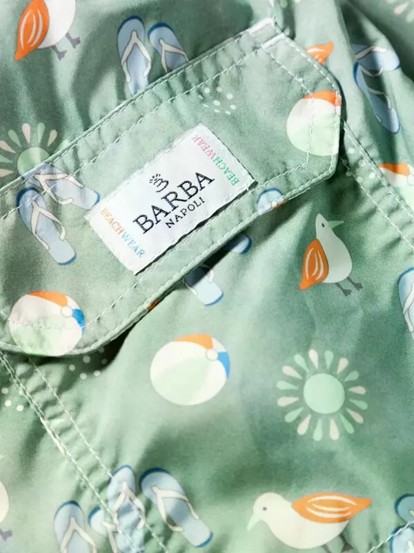 BARBA NAPOLI Graphic-print Swim Shorts
