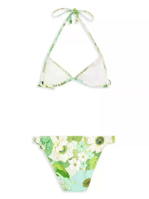 TOM FORD Floral Print Bikini Set - Blue
