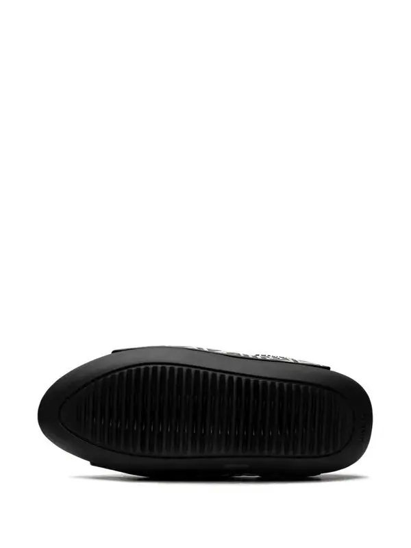 Balmain Padded Monogram Print Slides