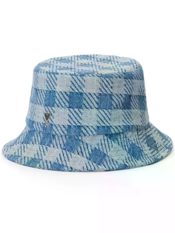 AMI Paris De Coeur Bucket Hat - Blue