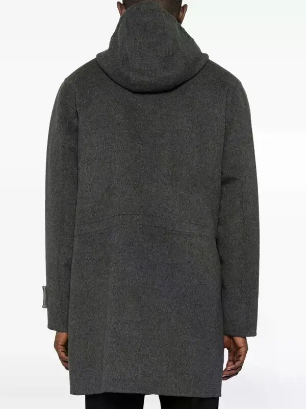 Kiton Button-up Hooded Jacket - Grey