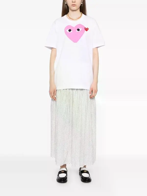 Play Comme Des Garcon Heart-printed T-shirt