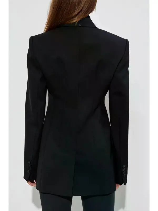 Sportmax Single-breasted Virgin Wool-blend Blazer