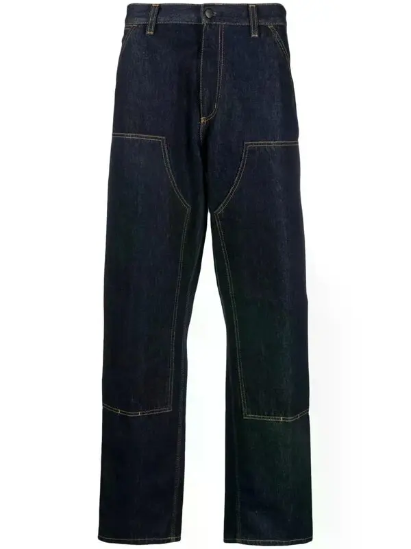 Carhartt Work In Progress Double Knee Denim Trousers - Blue