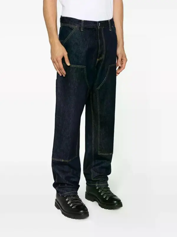 Carhartt Work In Progress Double Knee Denim Trousers - Blue