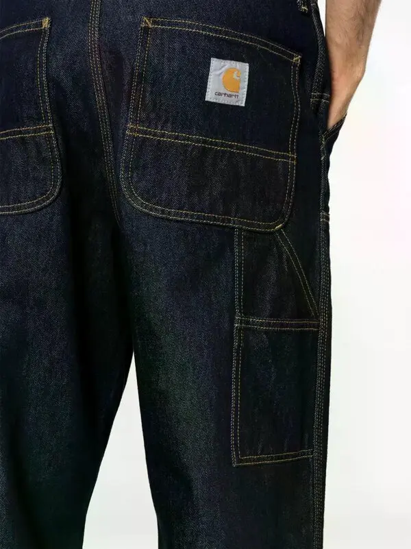 Carhartt Work In Progress Double Knee Denim Trousers - Blue