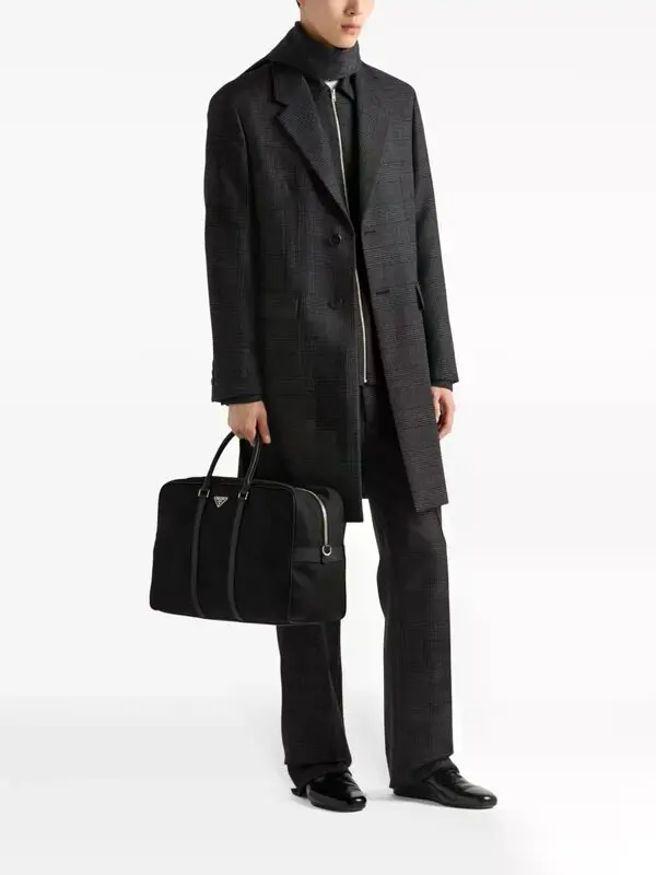 Prada Single-breasted Wool Coat - Grey